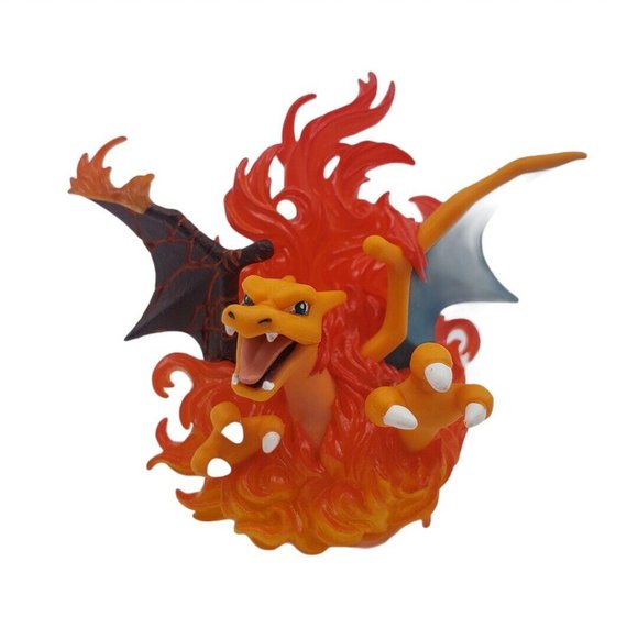 Pokemon | Toys | Pokemon Mini Charizard Figure W Flames Fire 26 Small ...
